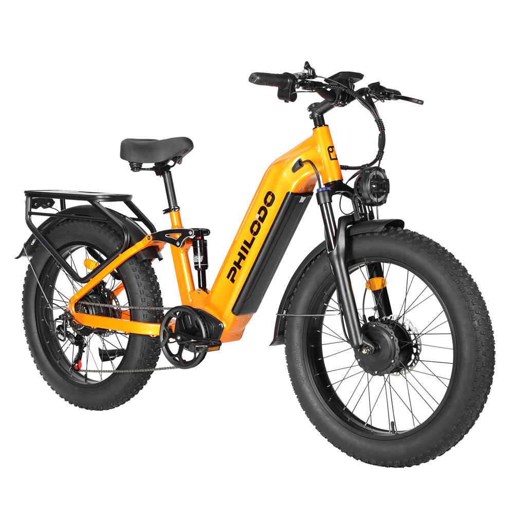 PHILODO FALCON 60V Dual Motor Electric Bike Full Suspension – PHILODO BIKES